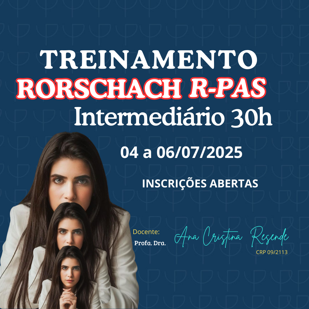 Treinamento RORSCHACH R-PAS INTERMEDIÁRIO 30h - Instituto Goiano de ...